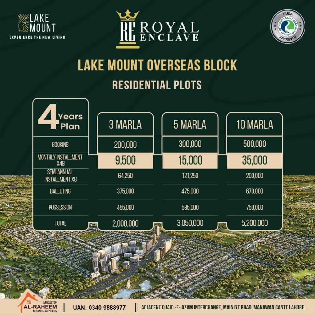 Royal Enclave at Al Raheem Garden | Location | Payment Plan | Contact